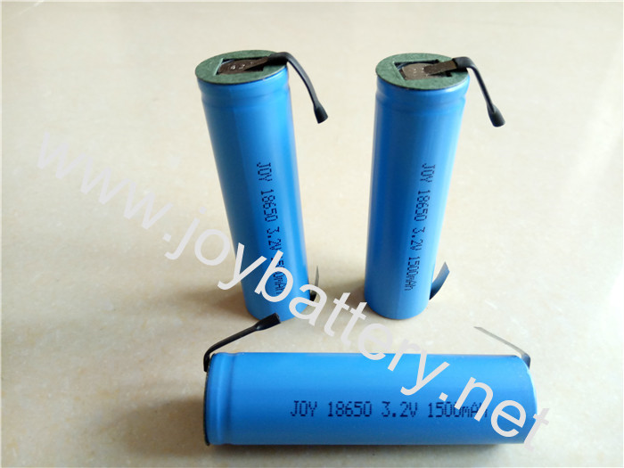 lifepo4 18650 3.2v 1500mah battery cells with tabs for digital products ...