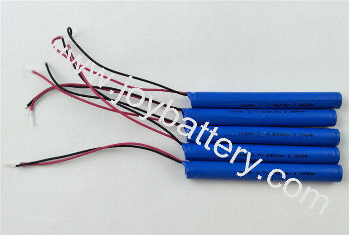 10440 3.7V 640mah rechargeable battery pack with pcb for dector scanner ...